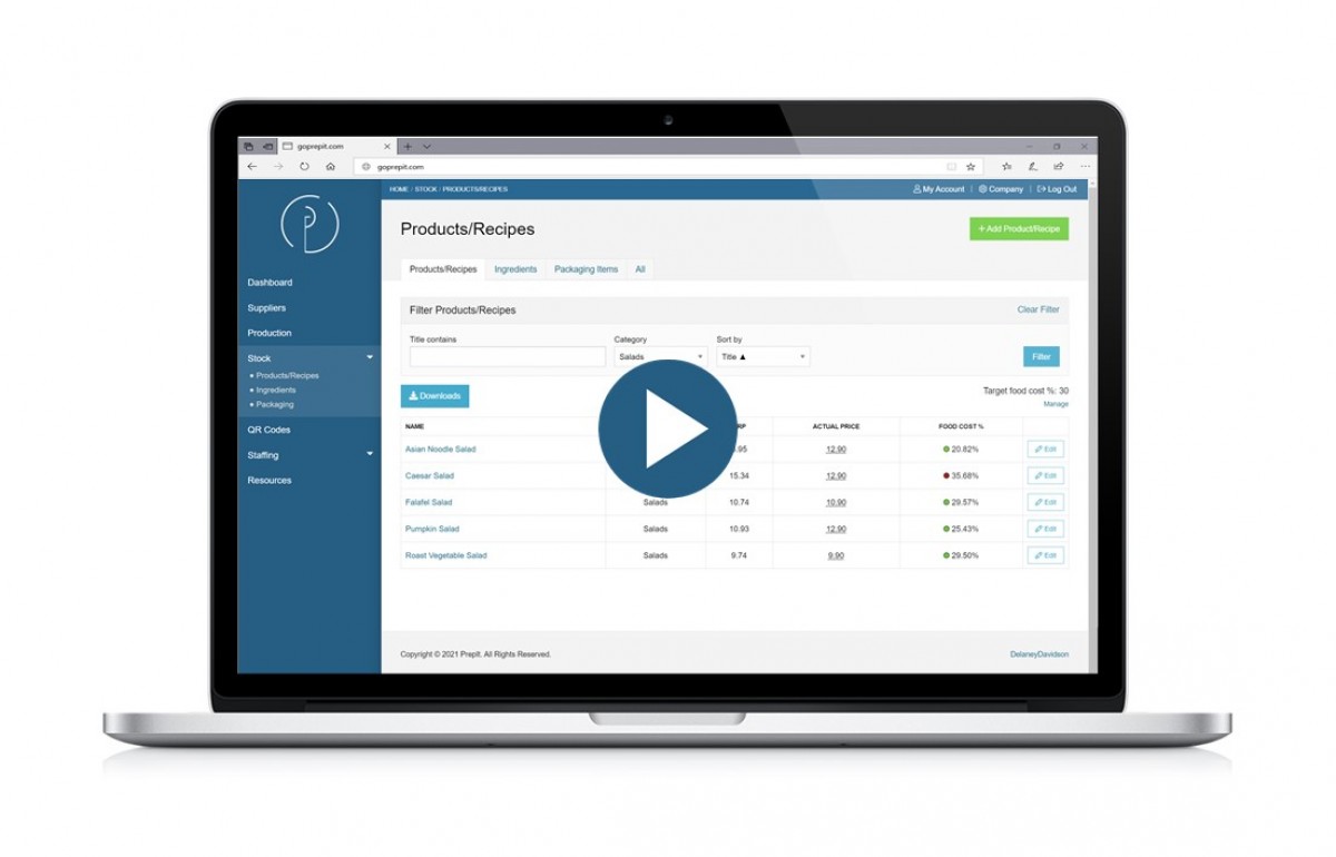 Food Production Software